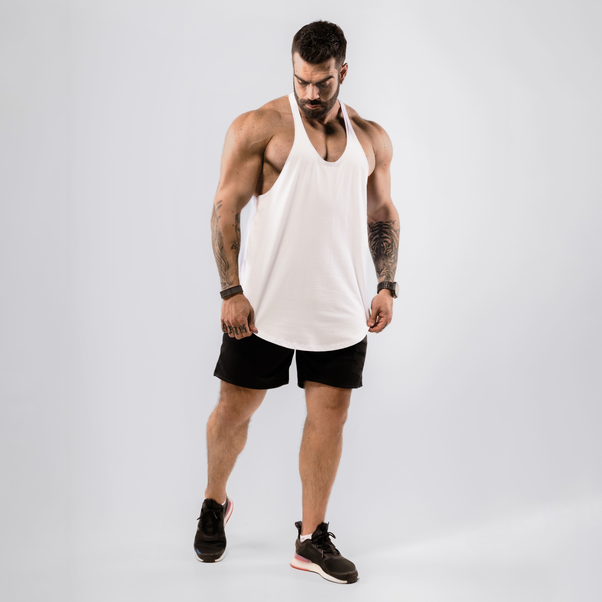 Regata Cavada Anatomic Lisa Branca - Metamorfose Brasil