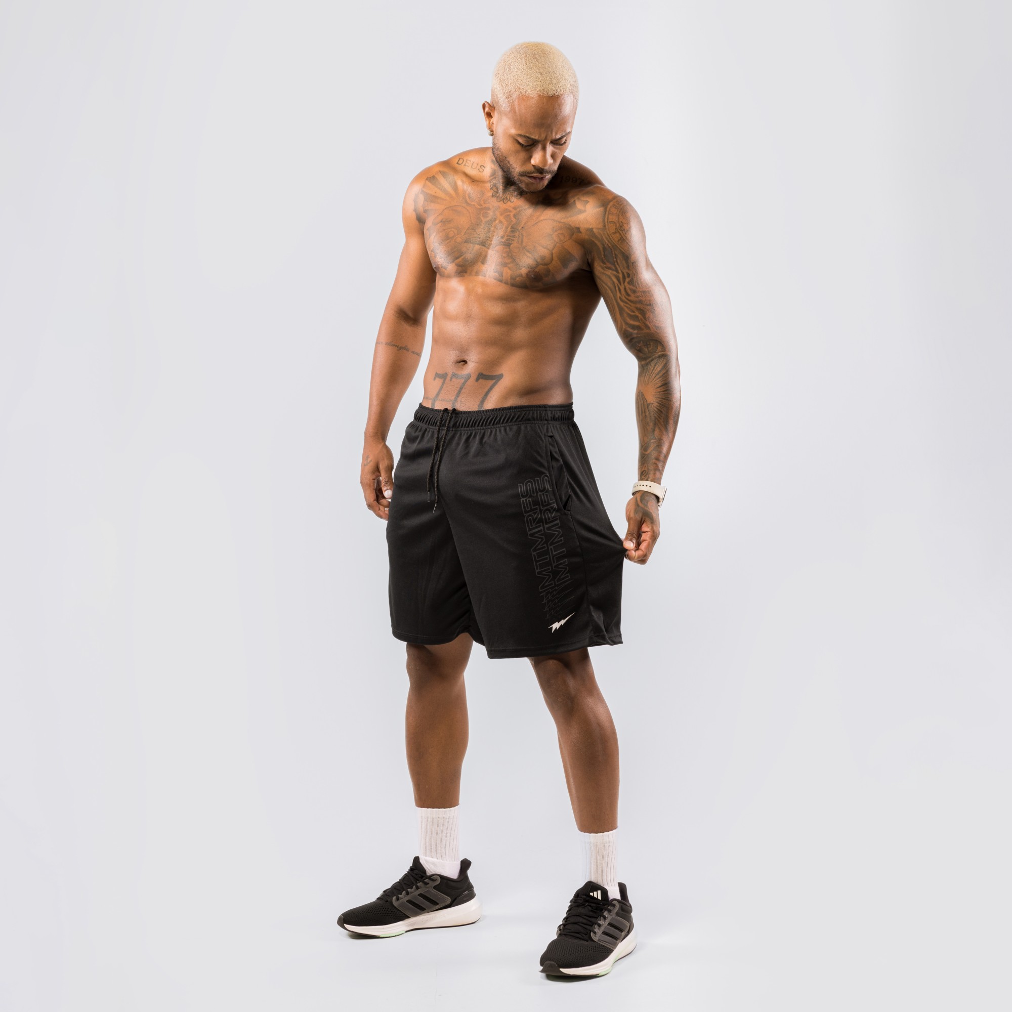 Shorts Dryfit Muscle Preta - Metamorfose Brasil