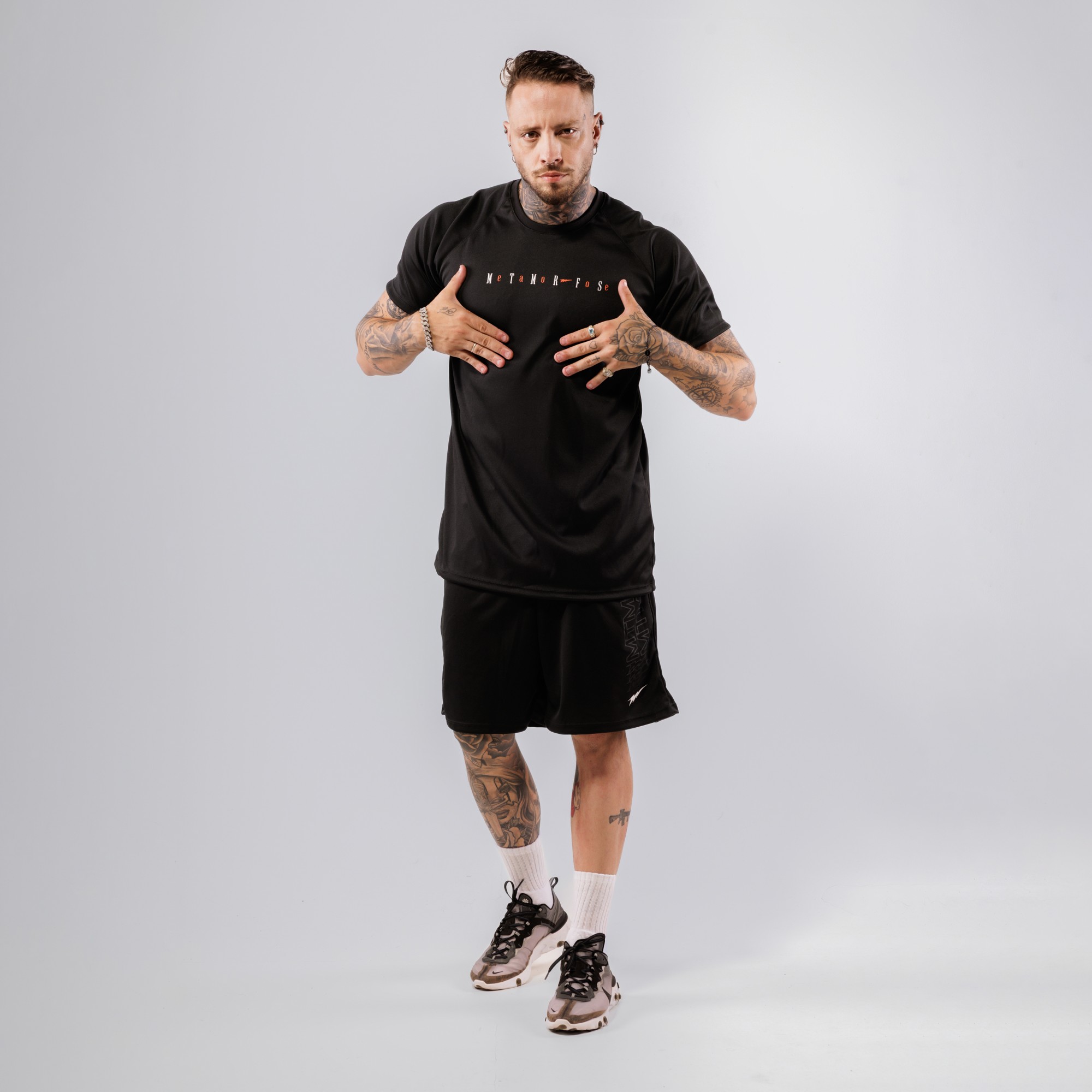 Camiseta Dryfit Haglan Flyer Preta - Metamorfose Brasil