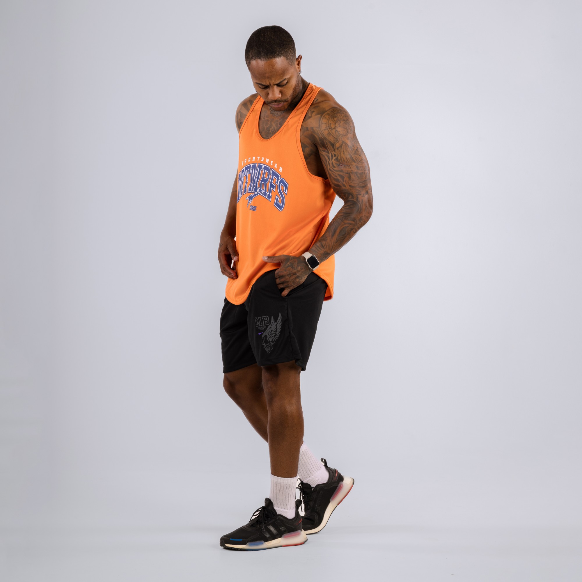 Regata Cavada Anatomic DryFit ACT Laranja - Metamorfose Brasil