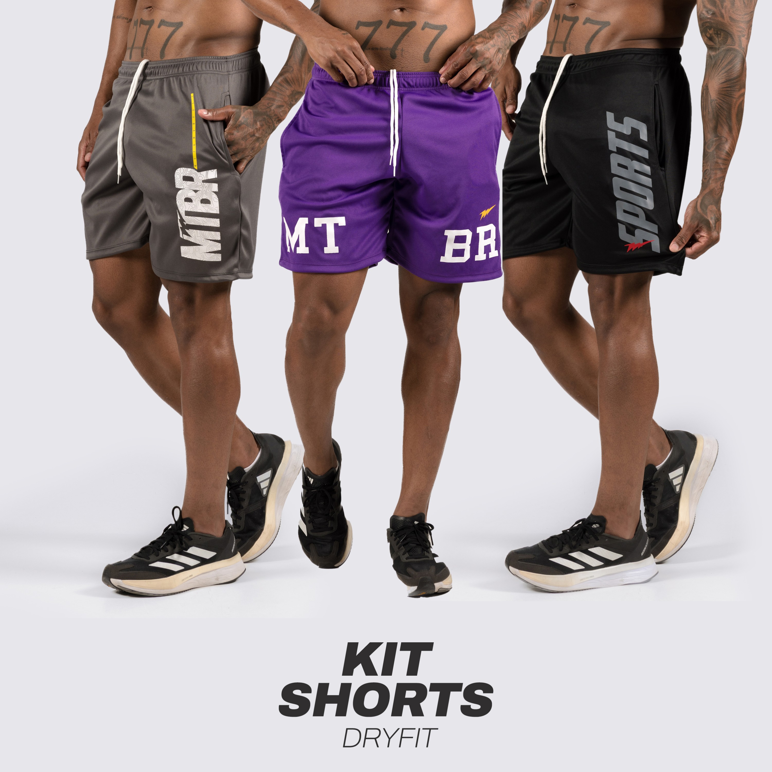Kit 3 Shorts Dryfit Active - Metamorfose Brasil