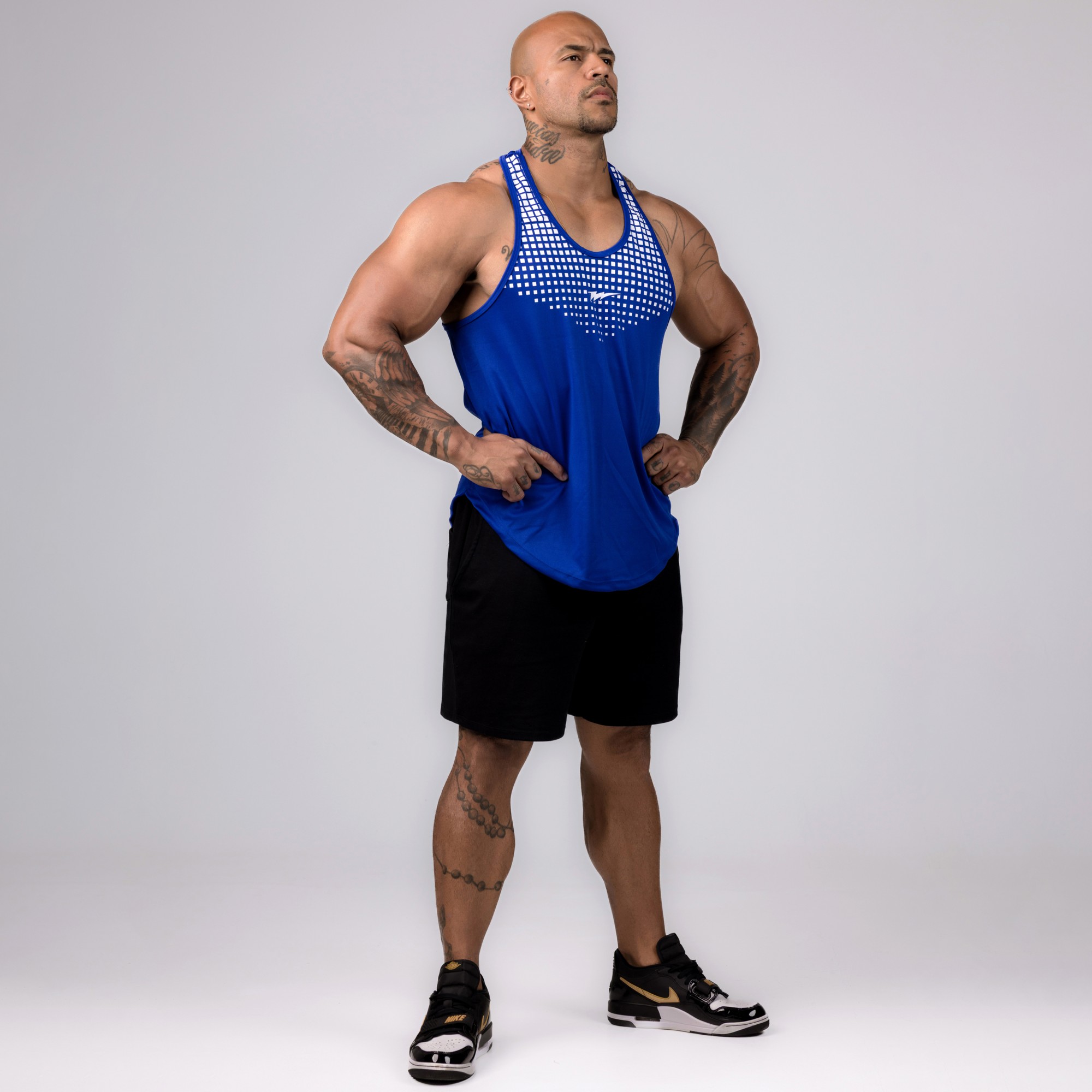 Regata Cavada Anatomic Dryfit Iceberg Azul - Metamorfose Brasil